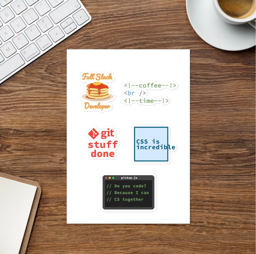 Developer Sticker Set Clever Funny Stickers - Etsy