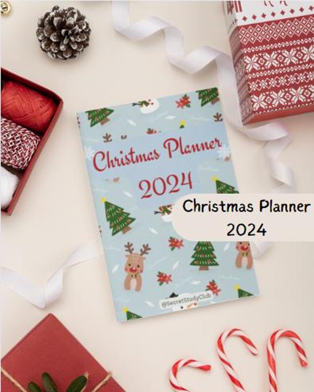 Printable Christmas Planner Holiday Organizer & Gift Tracker Festive ...