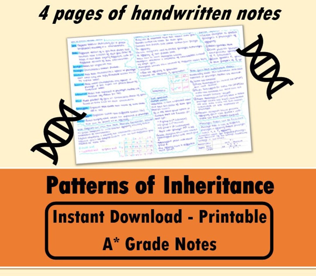 A Level Biology Revision Guide for DNA Study Notes for Patterns of ...