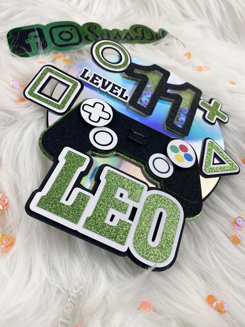 Game Cake Toppers, Controller Game Cake Topper, Gamming Pad Decoration ...