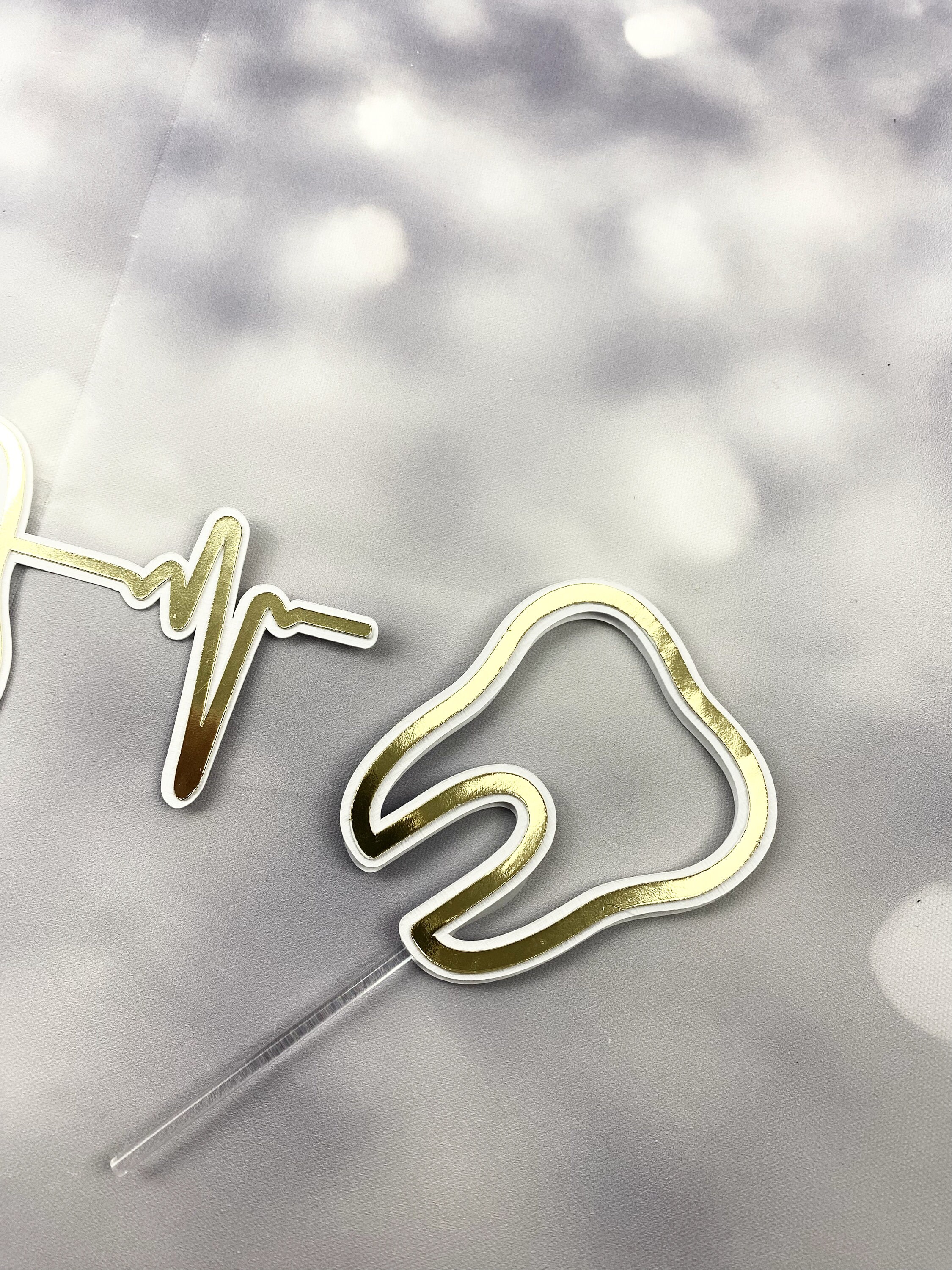 Dentist Cake Topper Tortendeko Für Zahnarzt Doctor Cake Topper Goldene ...