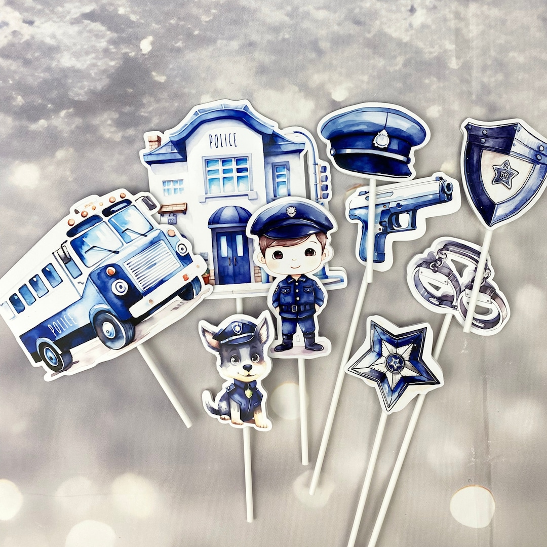 Custom Police Cake Topper | Police Officer Cake Decoration ...