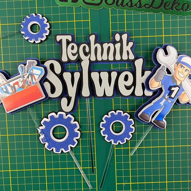 Auto Mechanic Cake Topper - Etsy