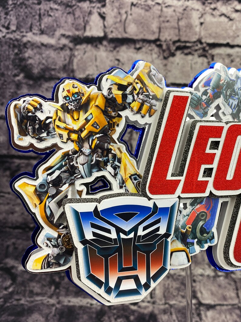 Transformers Topper Custom Optimus Prime Personaliser - Etsy