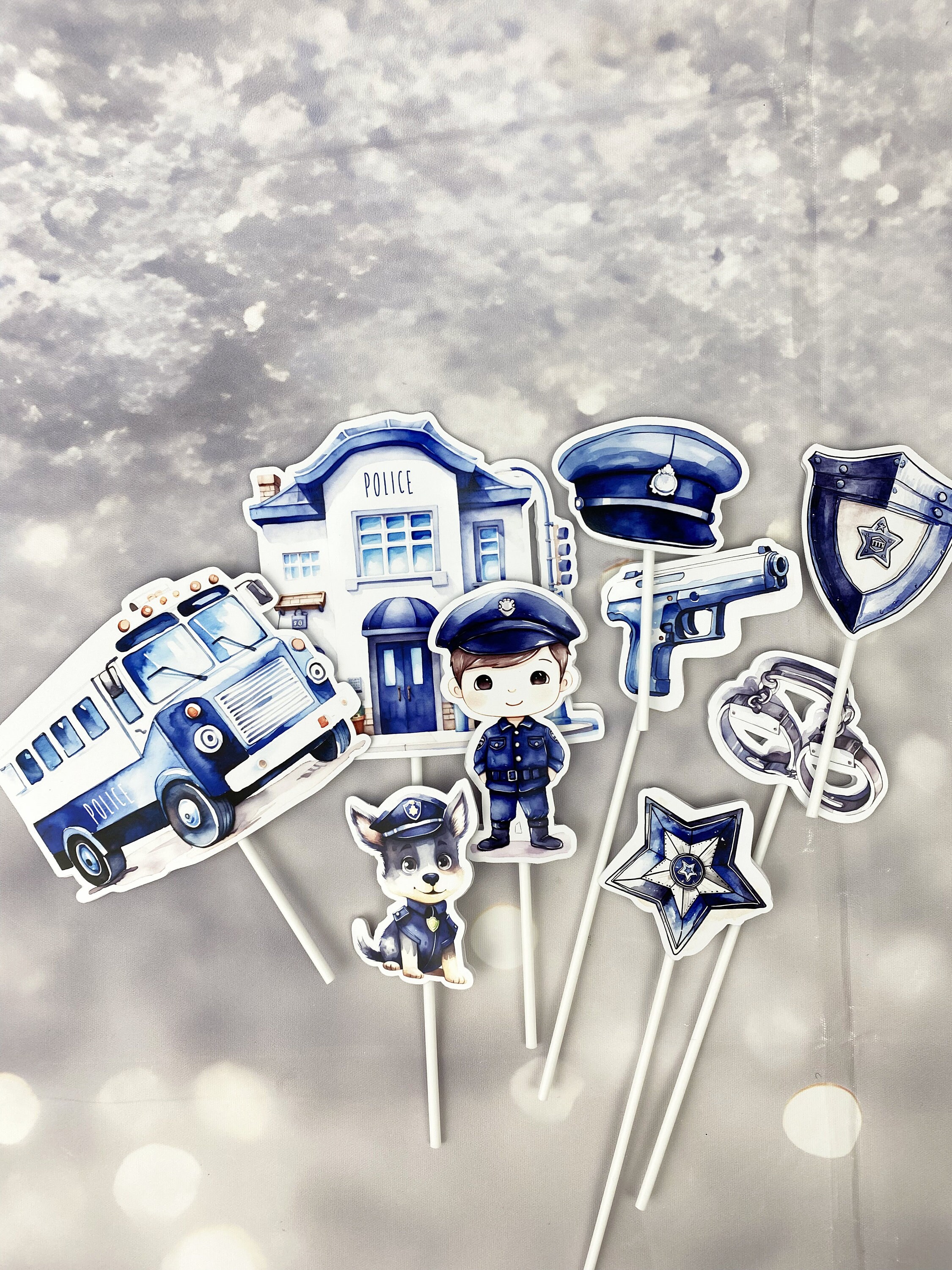 Custom Police Cake Topper | Police Officer Cake Decoration ...