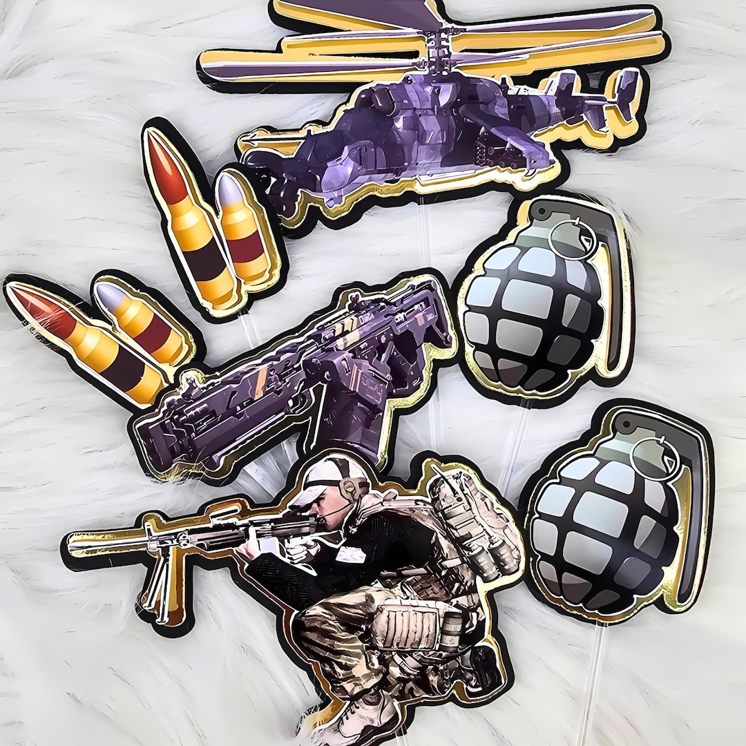 Soldier Cake Topper, Custom Army Themed Party Decor, Military Birthday ...