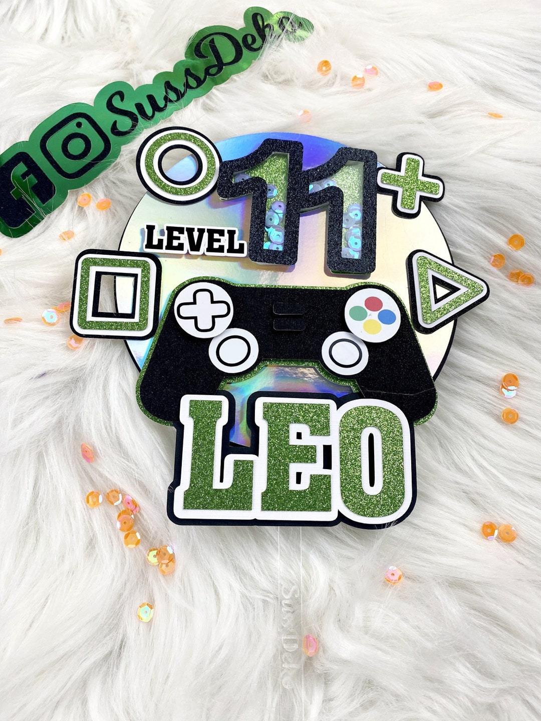 Game Cake Toppers, Controller Game Cake Topper, Gamming Pad Decoration ...