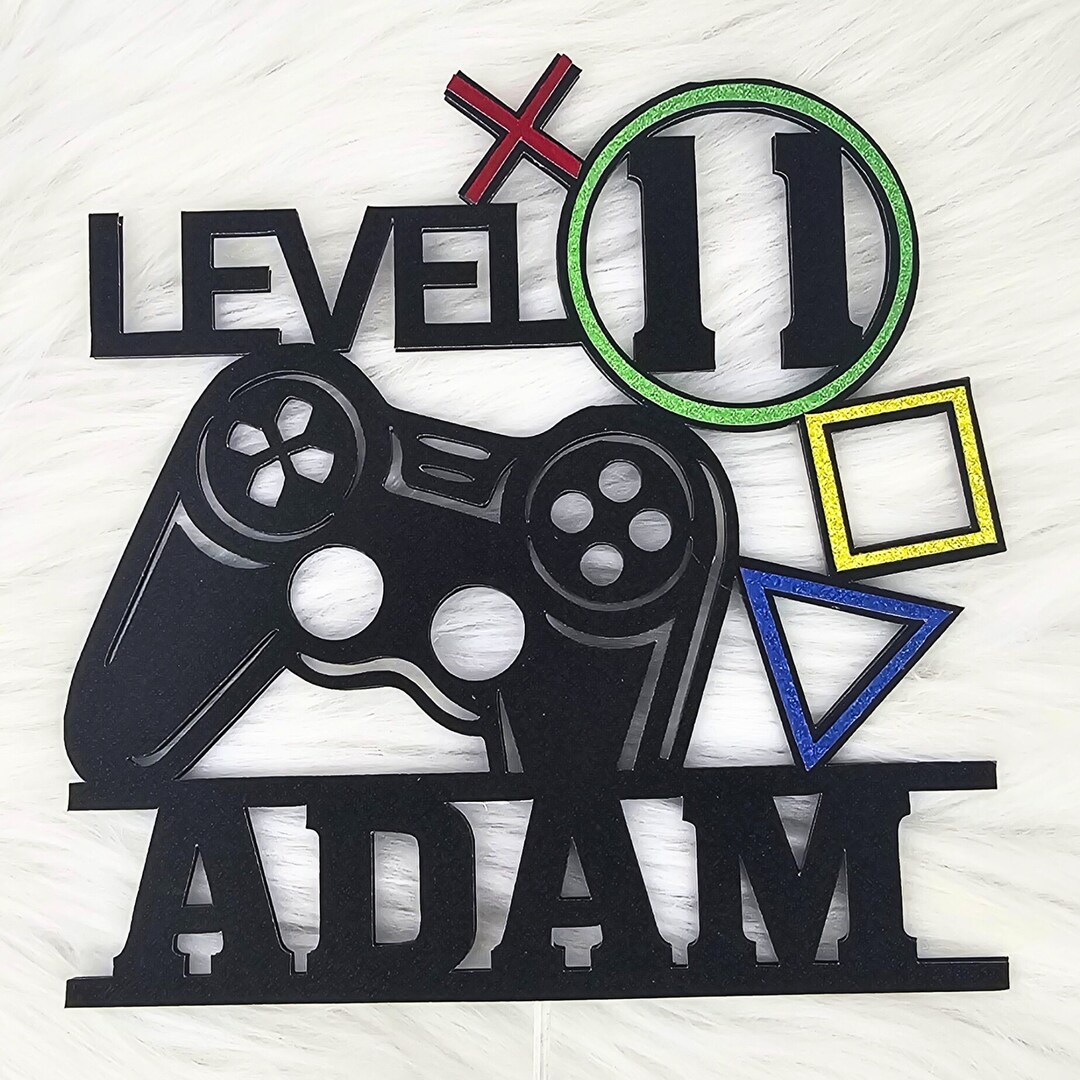 Gamer Cake Topper, Gamer Birthday Party, Gaming Cake Topper Birthday ...