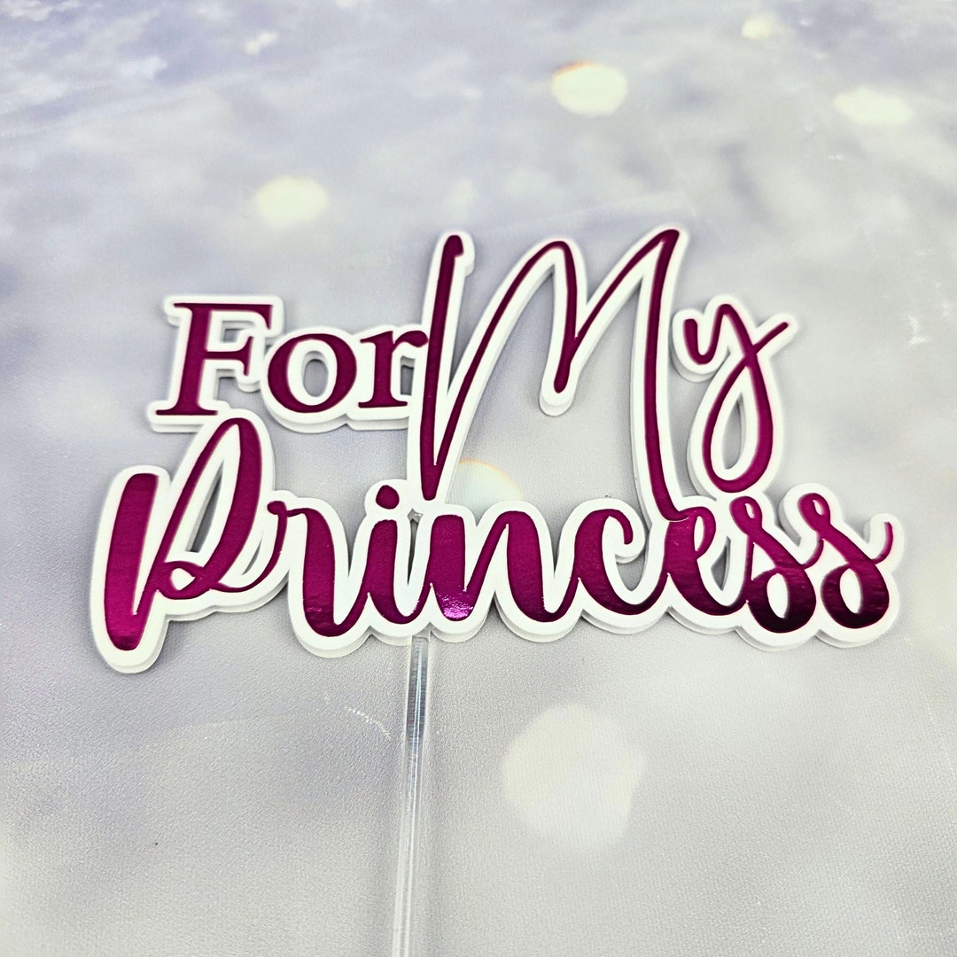 Princess Cake Topper, Personalized Birthday Topper, Cake Topper for ...
