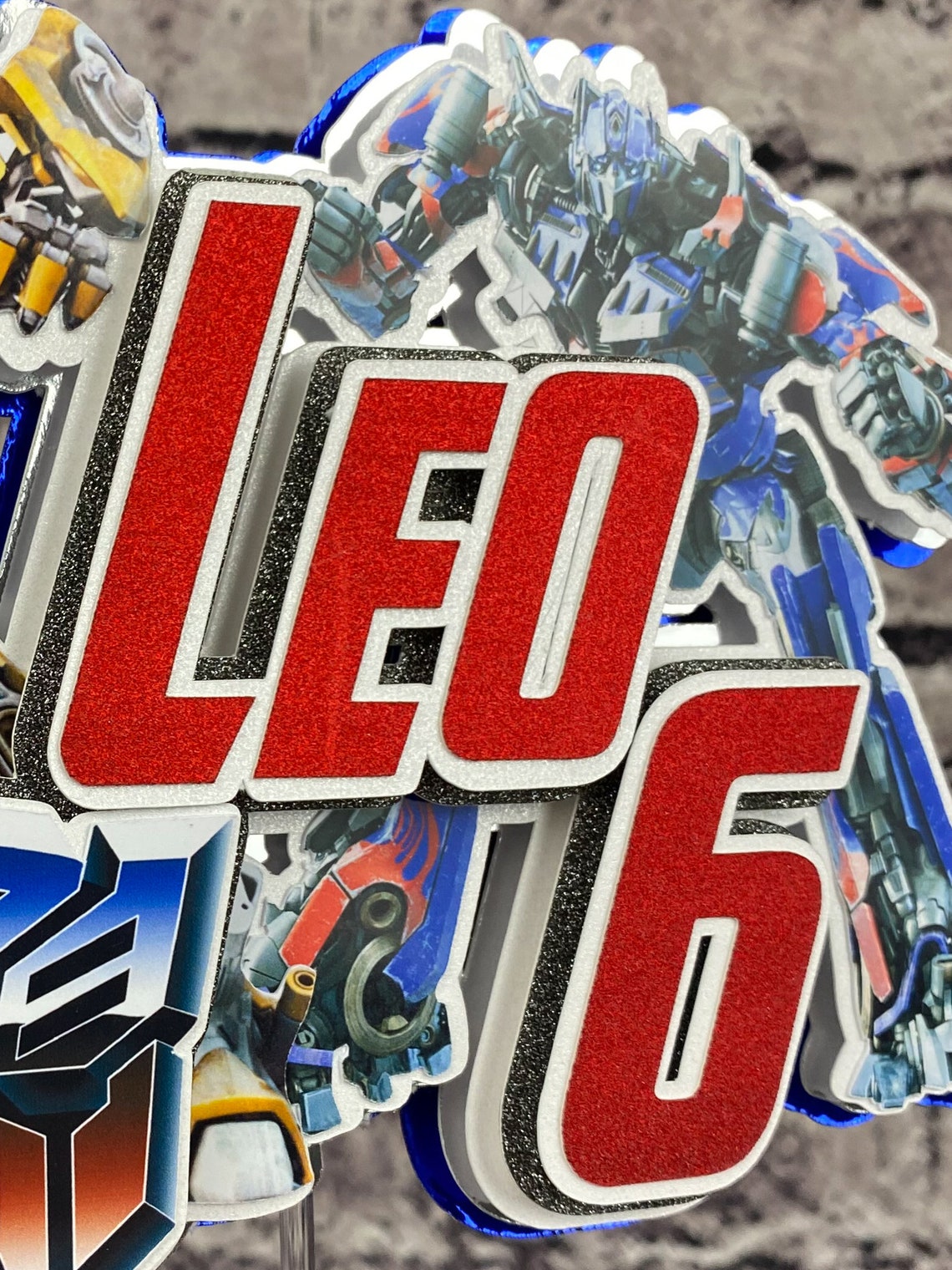 Transformers Topper Custom Optimus Prime Personaliser - Etsy