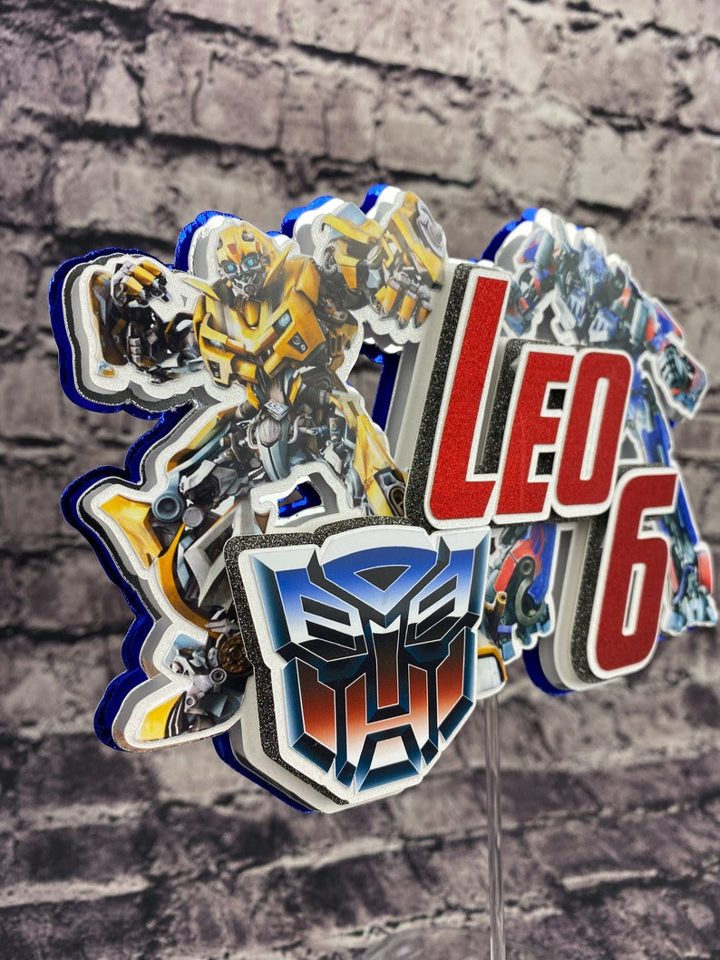 Transformers Topper Custom Optimus Prime Personaliser - Etsy
