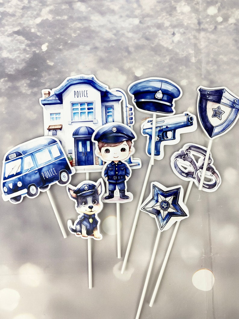 Custom Police Cake Topper | Police Officer Cake Decoration ...