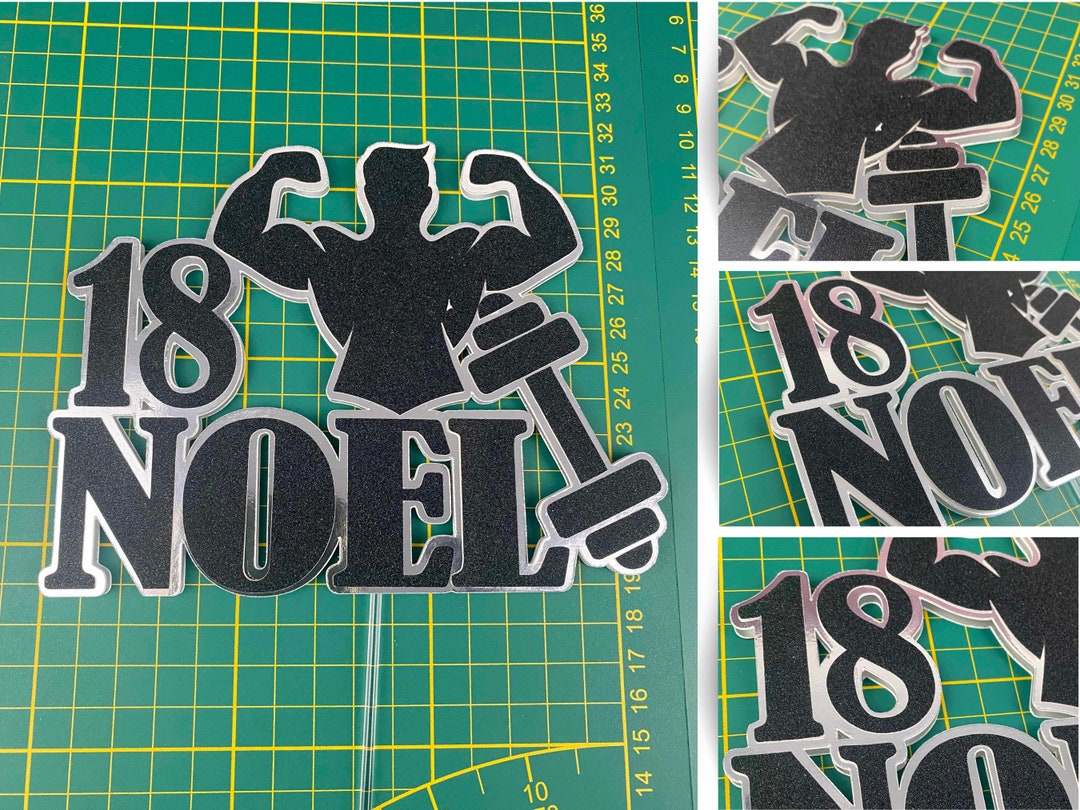 Custom Strongman Cake Topper, Bodybuilder Cake Decoration, Fitness ...