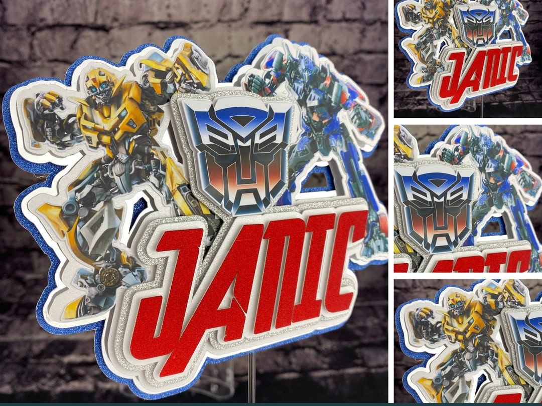 Transformers Topper Custom Optimus Prime Personaliser - Etsy