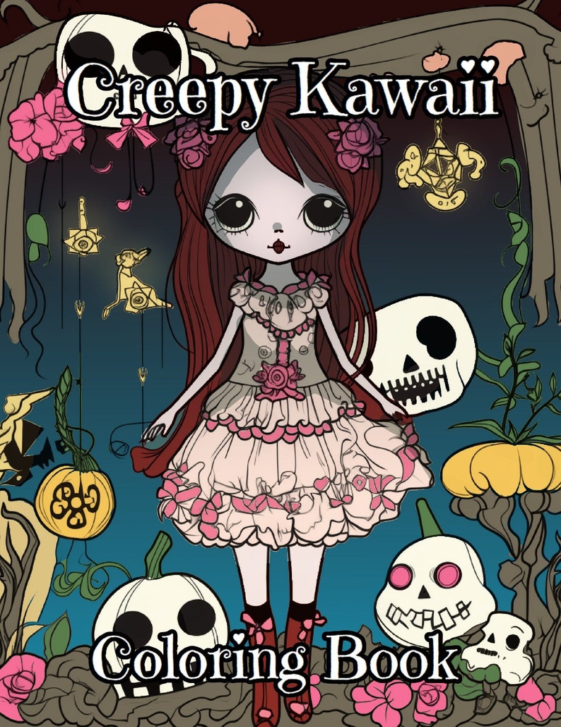 ONLY 1 LEFT in Stock Order Soon Creepy Kawaii Coloring Book - Etsy