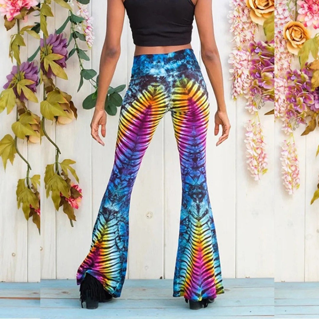 Tie Dye Flare Hippie Boho Pants Etsy Canada