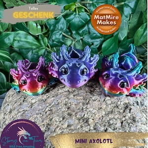 Mini Axolotl 3D Wobbly Figure Funny Toy Exclusively Printed Little ...