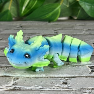 Mini Axolotl 3D Wobbly Figure Funny Toy Exclusively Printed Little ...