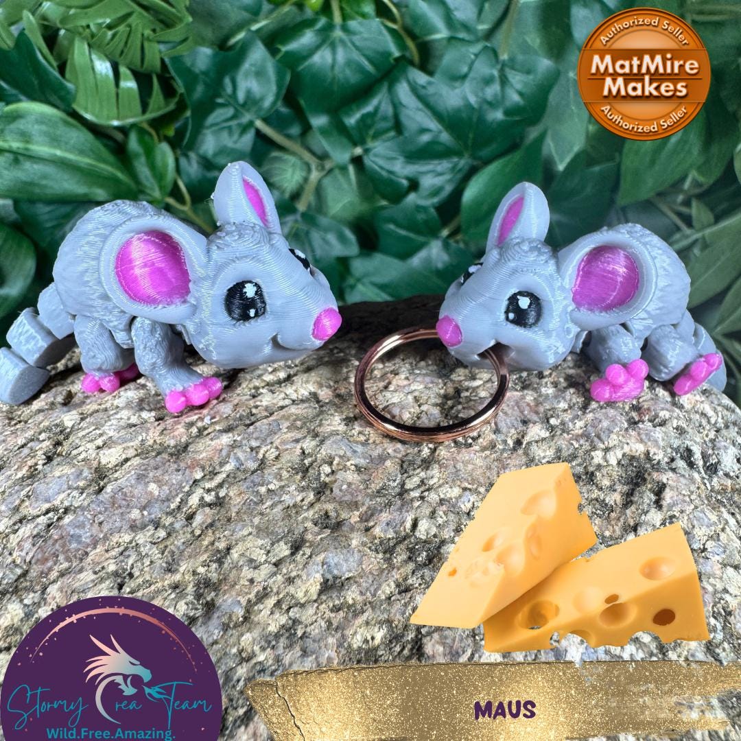 Mini Mouse 3D Wobble Figure Funny Toy Exclusive 3D Printed Animal ...