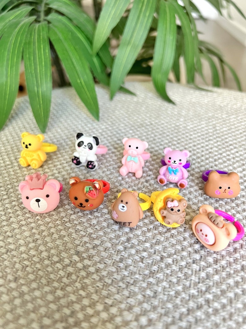 Bear Sweet Rings for Kids - Etsy