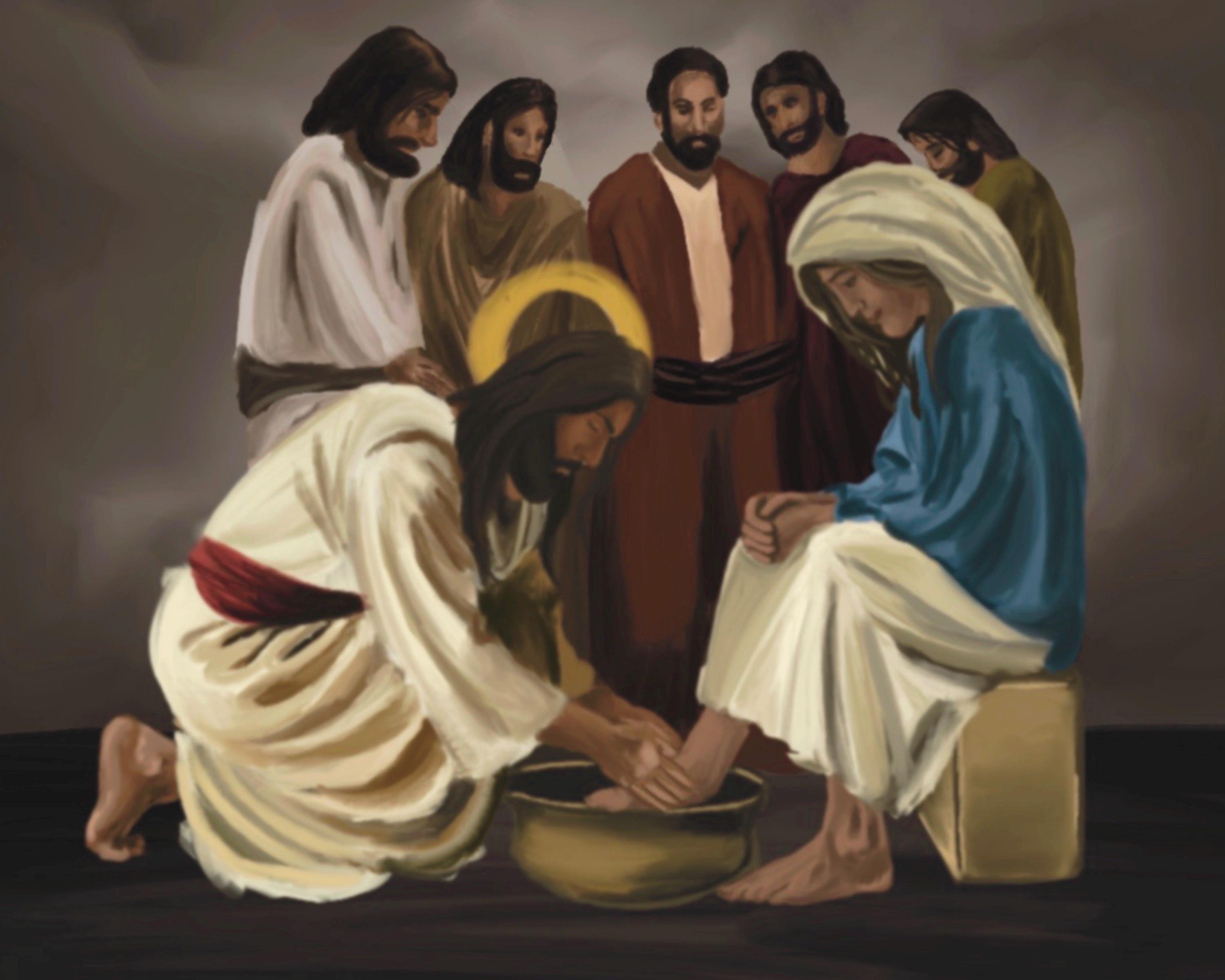 Jesus Foot Washing Digital Print - Etsy
