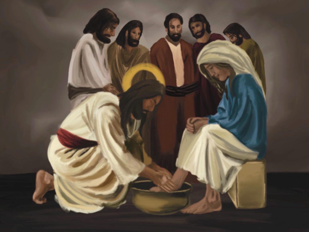 Jesus Foot Washing Digital Print - Etsy