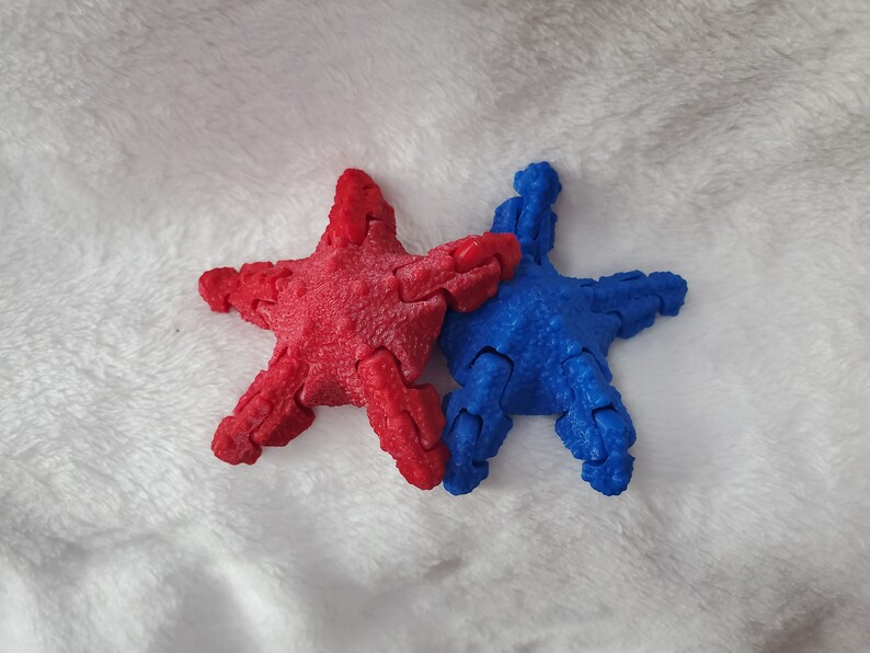 3D Articulated Star Fish Fidget Toy, Aquarium Decor - Etsy