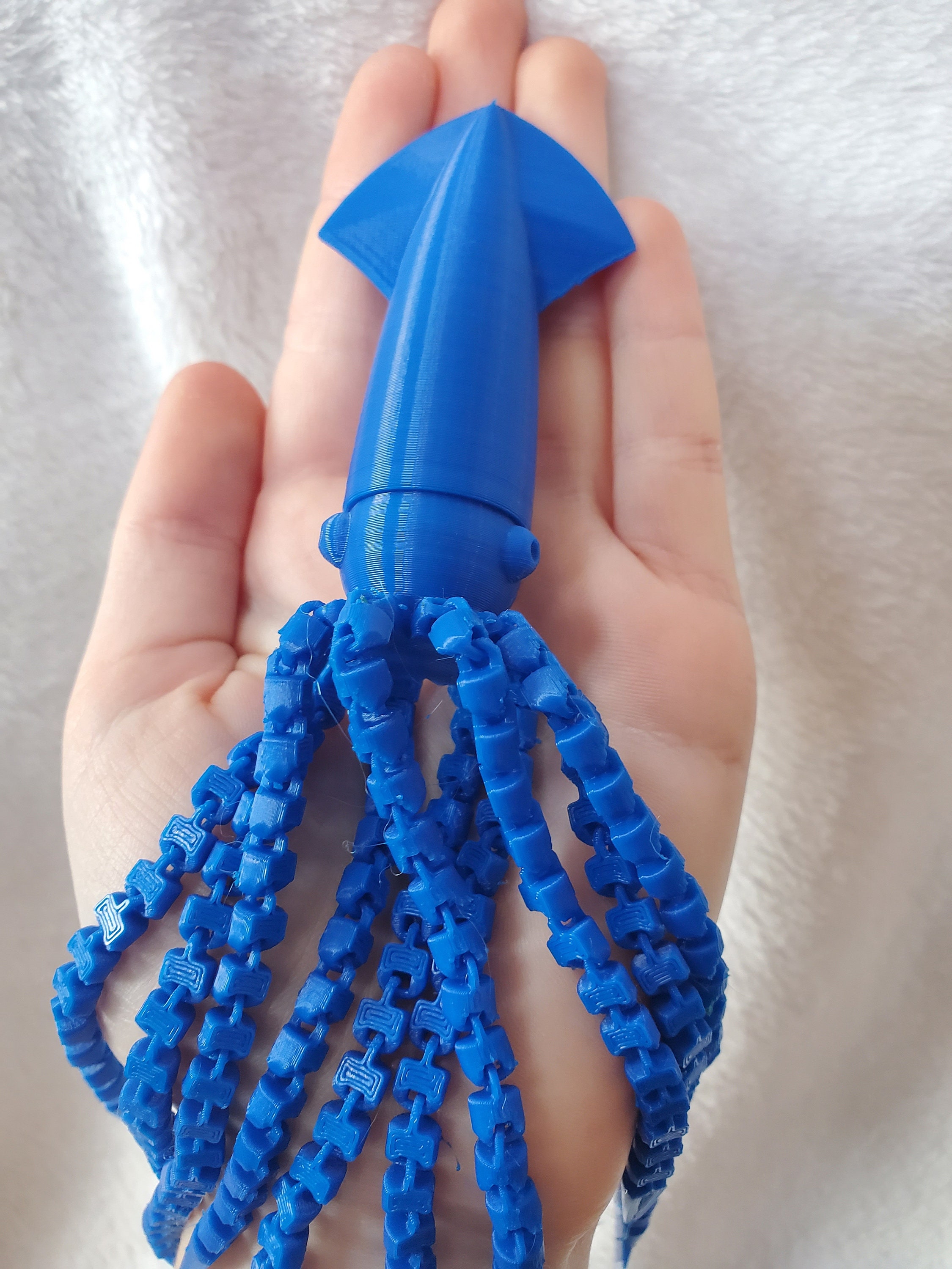 3D Articulated Squid Fidget Toy, Aquarium Decor - Etsy