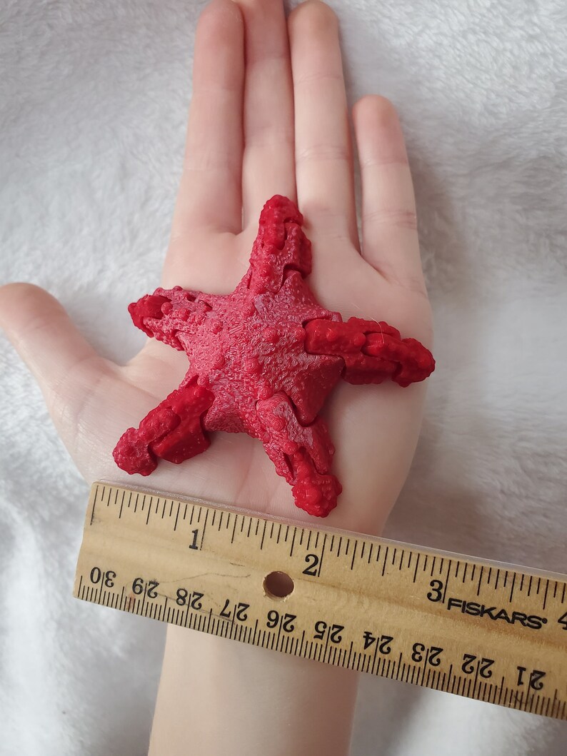 3D Articulated Star Fish Fidget Toy, Aquarium Decor - Etsy
