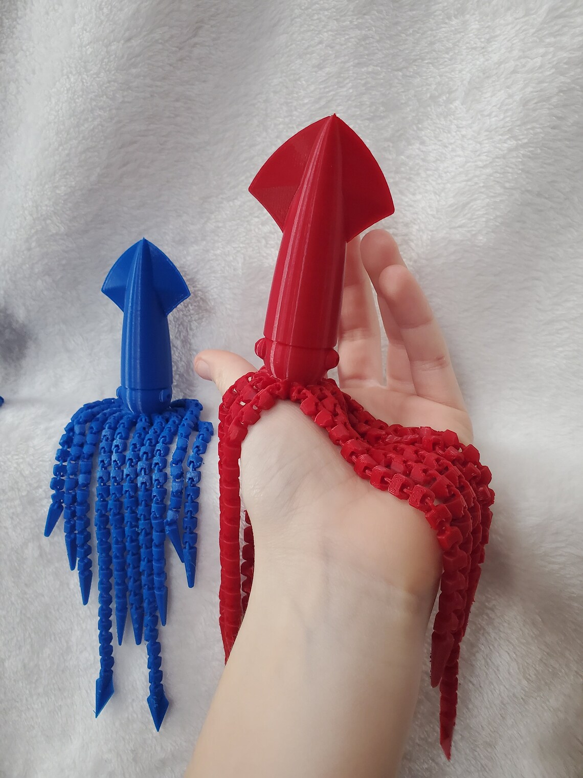 3D Articulated Squid Fidget Toy, Aquarium Decor - Etsy