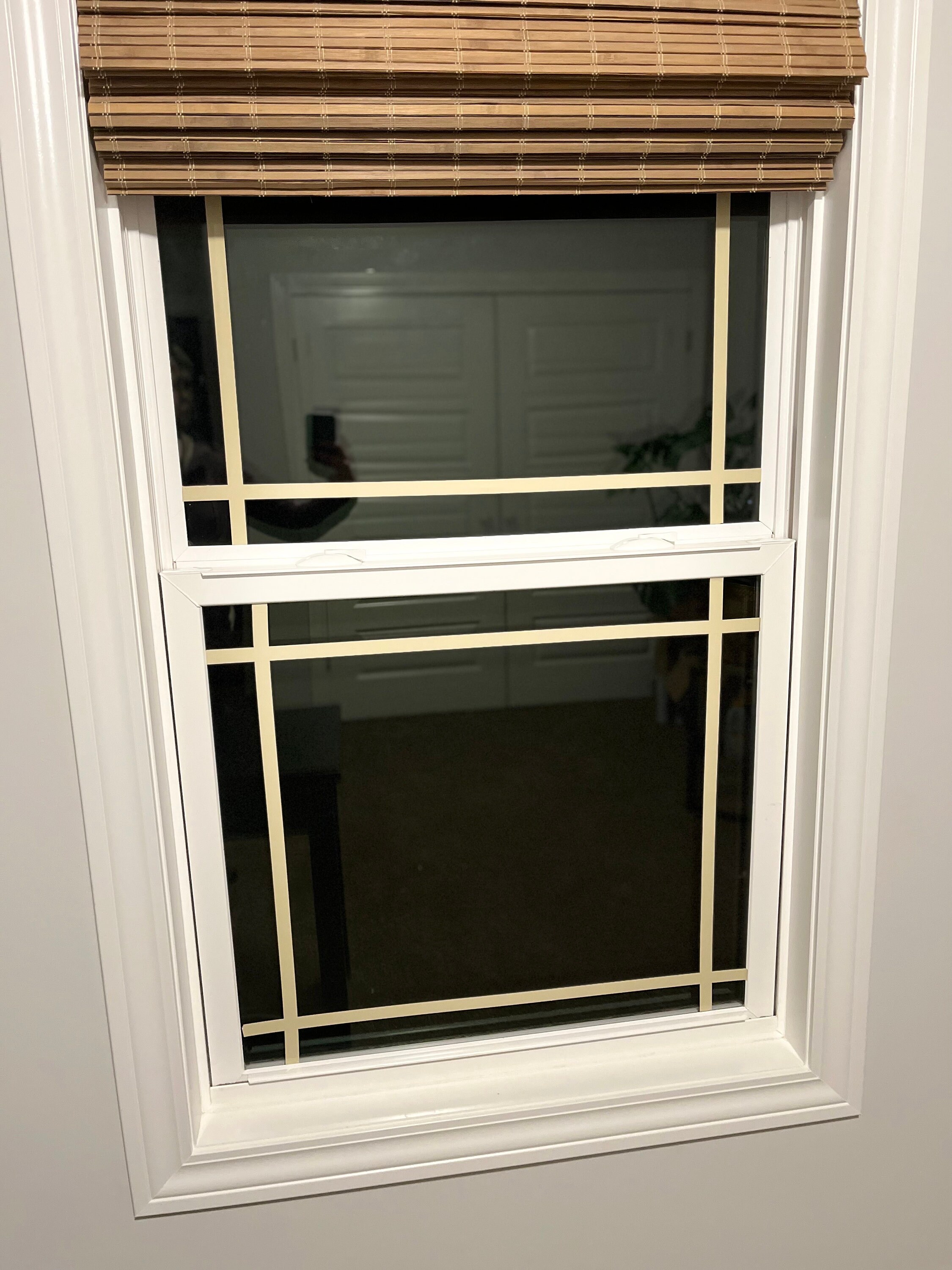 Beige WINDOW VINYL Mullionstan/beige please Read All of Description ...