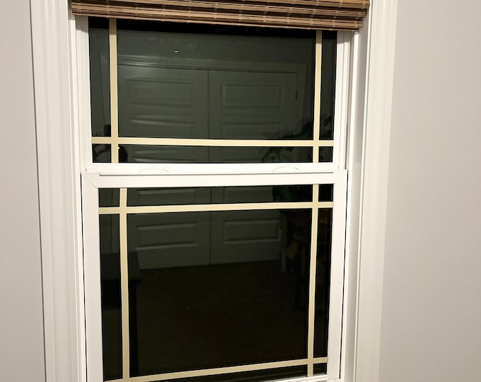 VINYL WINDOW GRIDS faux Window Mullions please Read All of Description ...