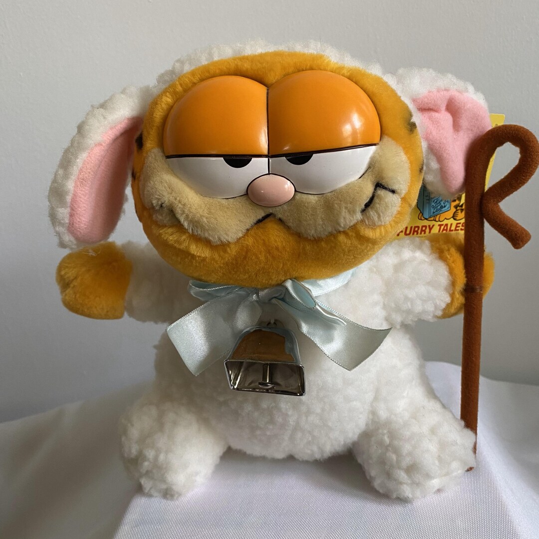 Vintage 1981 Dakin Garfield Furry Tales "little Bo Beep" Plush, #32 ...