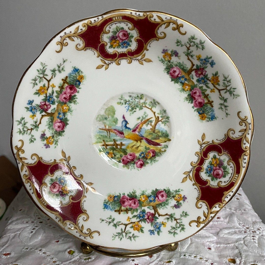 EB Foley 1950s Broadway Chelsea Bird Orphan Saucer, Replacement, Saucer ...