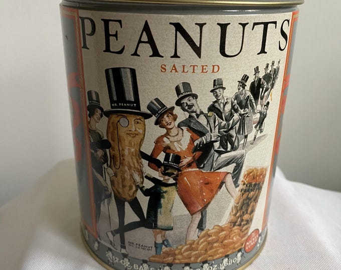 Vintage Planter's Peanuts (salted) Tin, Collector's Tin, 1989, 6-1/2 ...