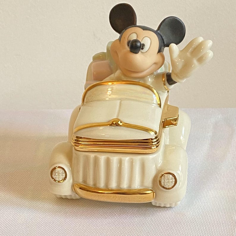 Lenox Treasures Mickey's Special Delivery Treasure Box, Hand-painted ...