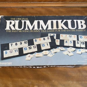 VTG 1980 Pressman Rummikub Rummy Tile Game Family Game, Missing 2 Tiles ...