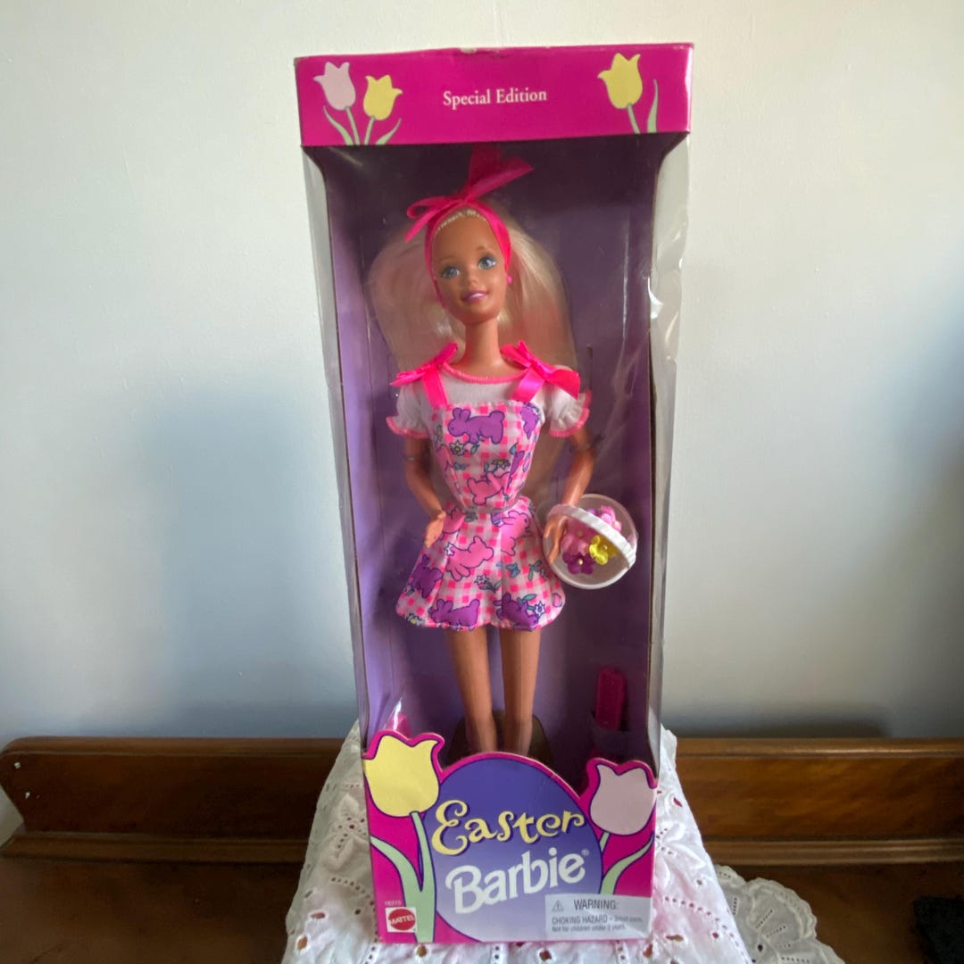 Vintage 90’s Easter Barbie Doll Special Edition 1996 Mattel, Still in ...
