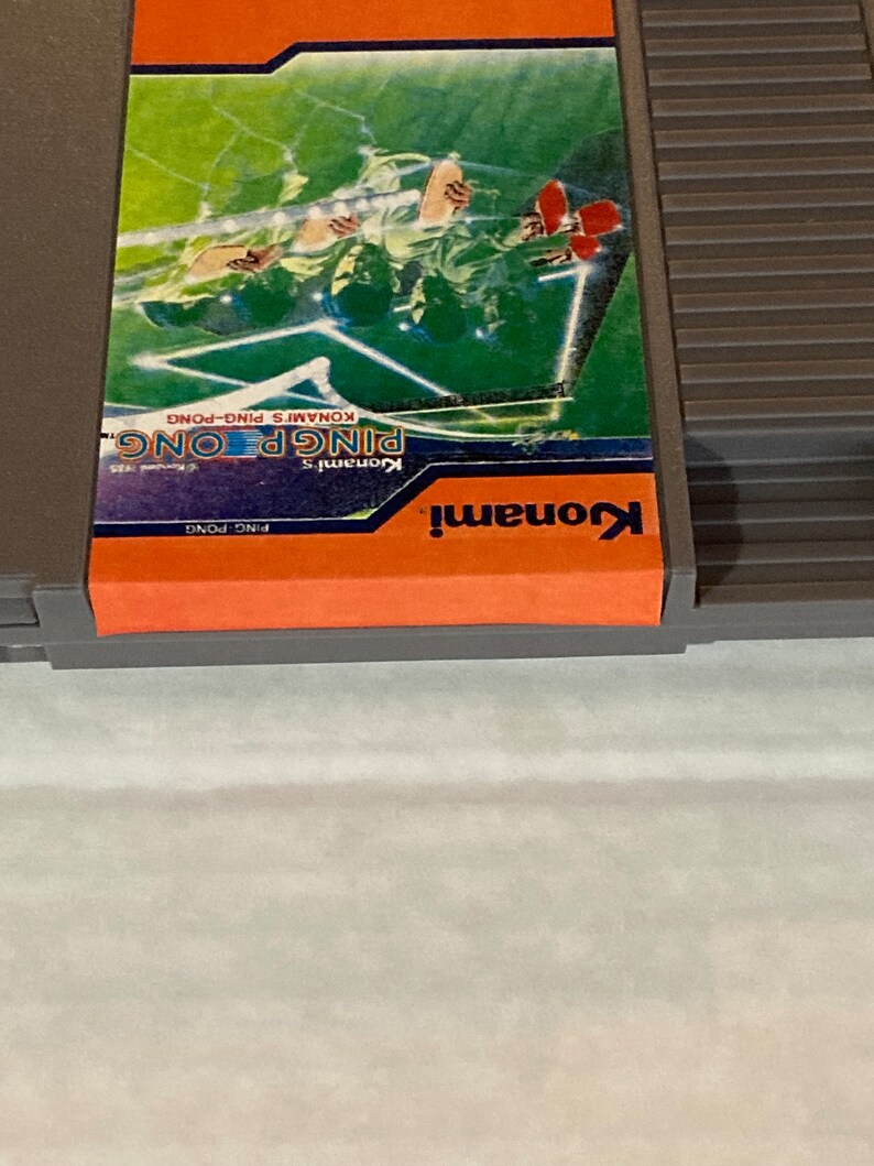Konami’s Ping Pong - NES Game Cartridge Homebrew - Etsy
