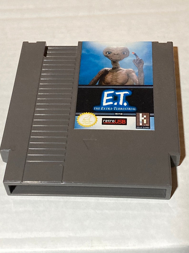 E.T. the Extra Terrestrail NES Game Cartridge Homebrew - Etsy