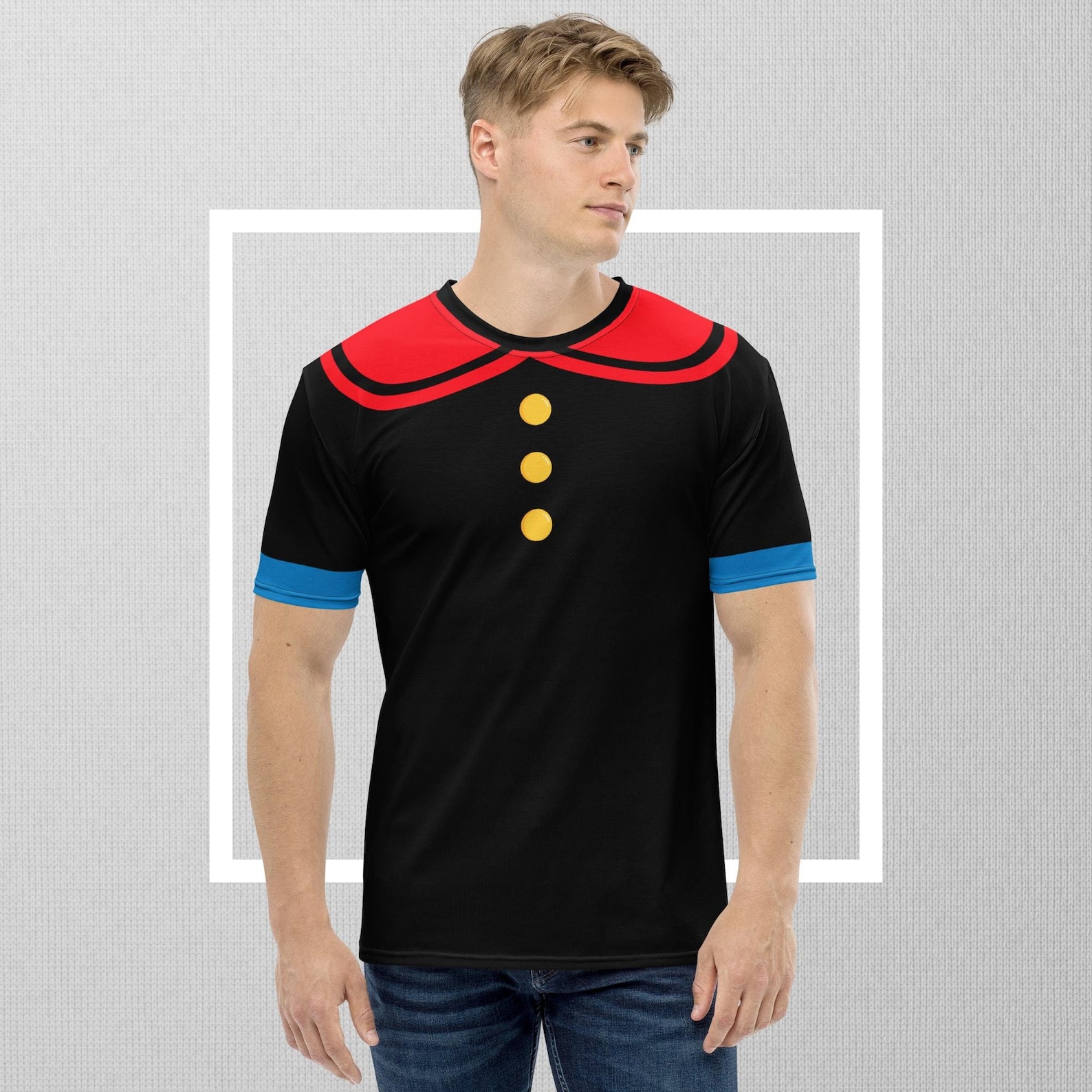 Popeye Costume Shirt Perfect for Cosplay or Casual Wear Gift for Popeye ...