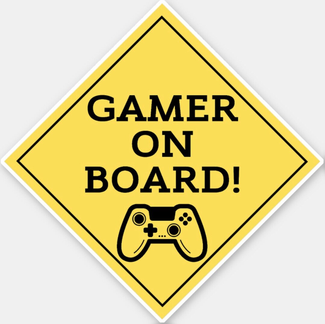 Gamer Car Sticker | Gift for Gamer | High-quality Vinyl Decal for ...
