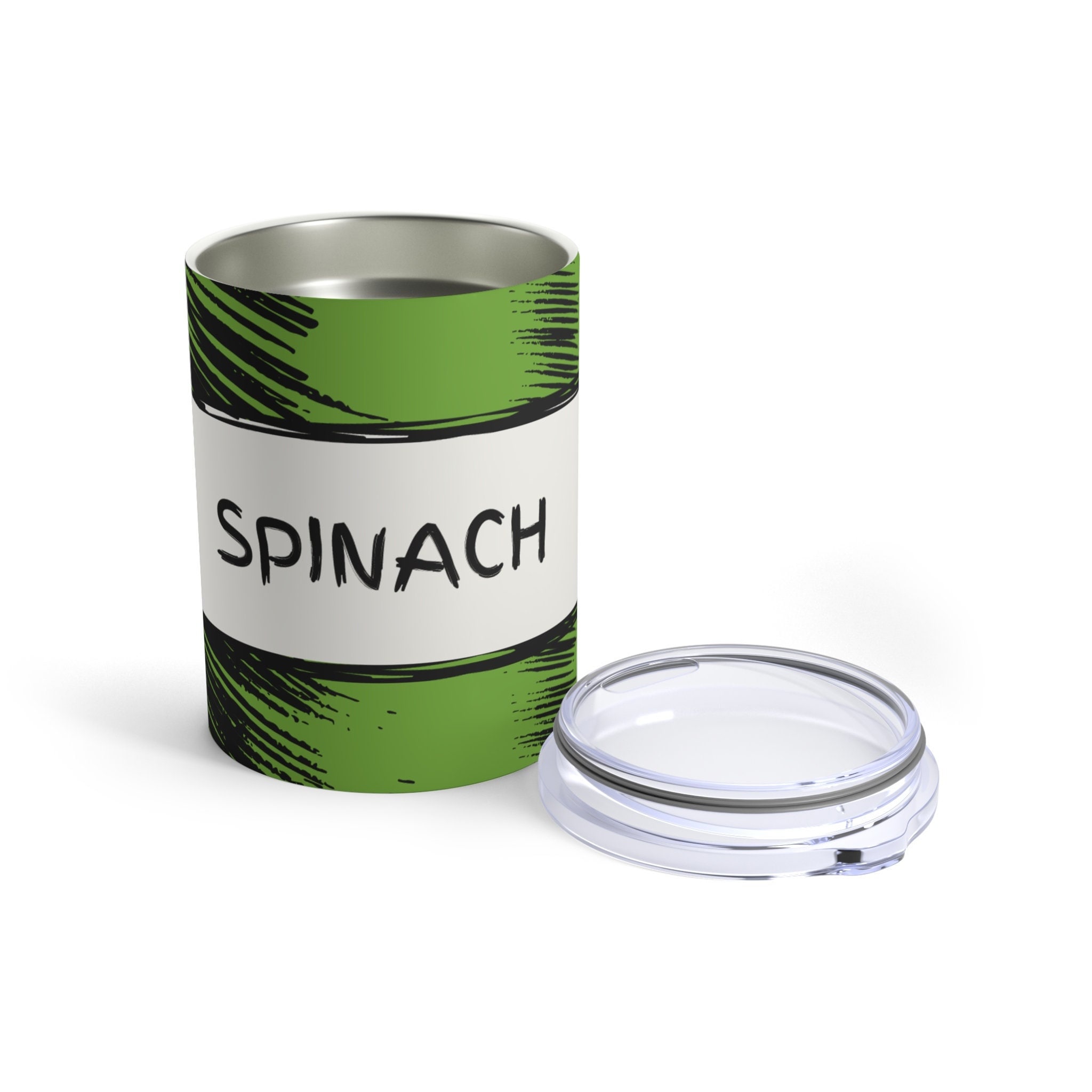 Popeye Fan Gift Spinach Can Tumbler Nostalgic Collectible 10oz ...