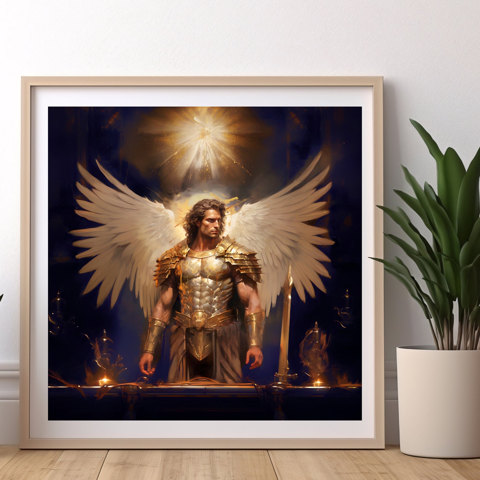 Archangel Michael Digital Print - Etsy