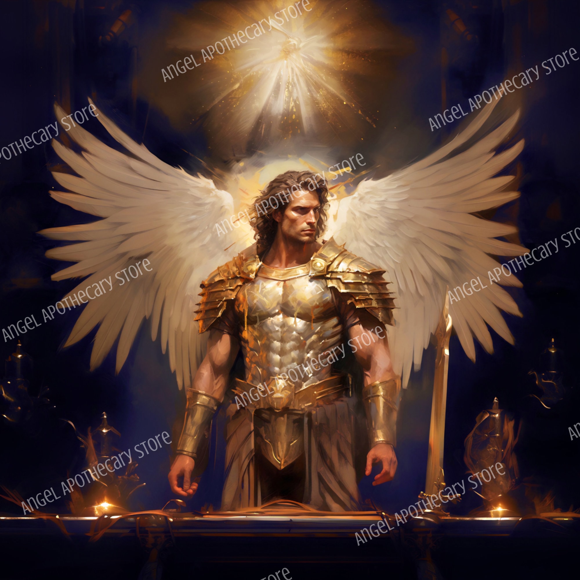 Archangel Michael Digital Print - Etsy