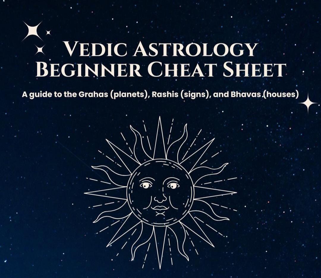 Affordable Vedic Astrology Cheat Sheet for Beginners - Downloadable ...