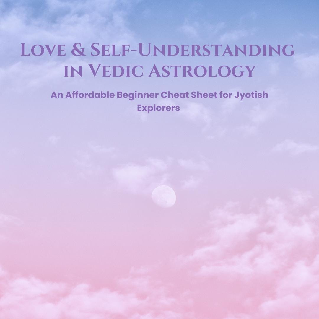 Vedic Astrology Cheat Sheet for Love & Relationships – Beginner Jyotish ...