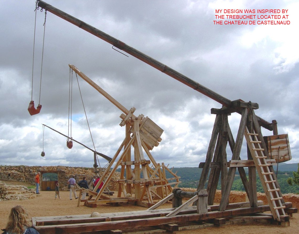 Tabletop Trebuchet (catapult) - Digital File - Dxf and Pdf - Etsy