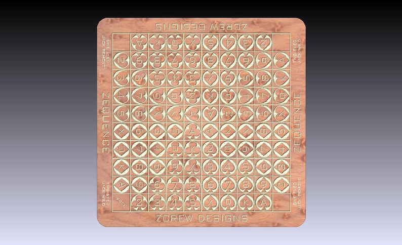 Custom Sequence Game Board Design (cnc/laser/digital File Only) - Etsy