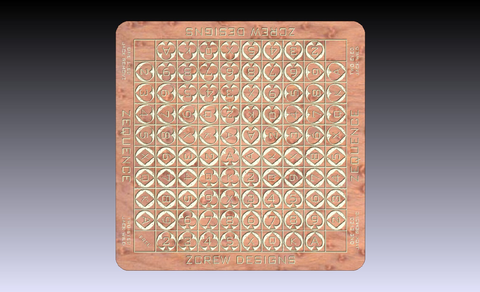 Custom Sequence Game Board cnc/laser/digital File Only - Etsy